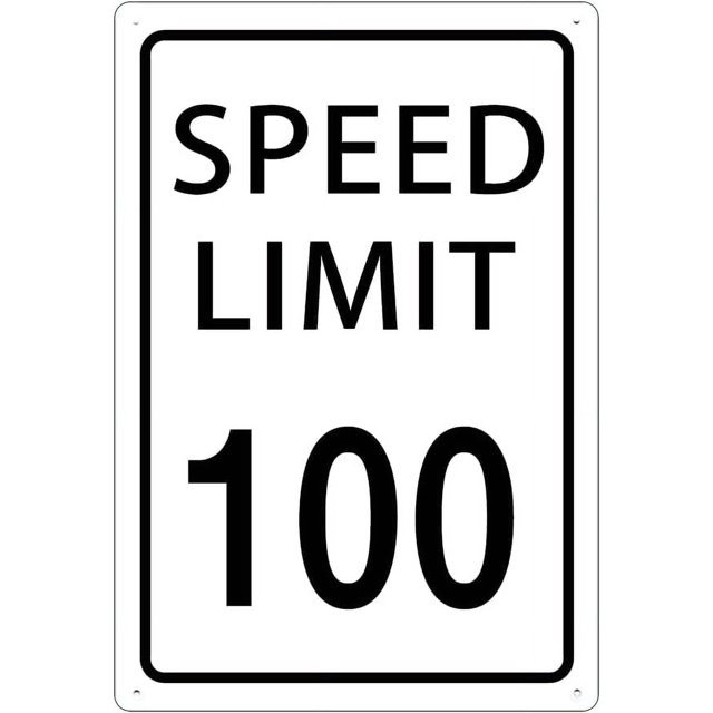 Speed Limit 3 Mph Mini Metal Street Sign Warning Traffic Road Street ...