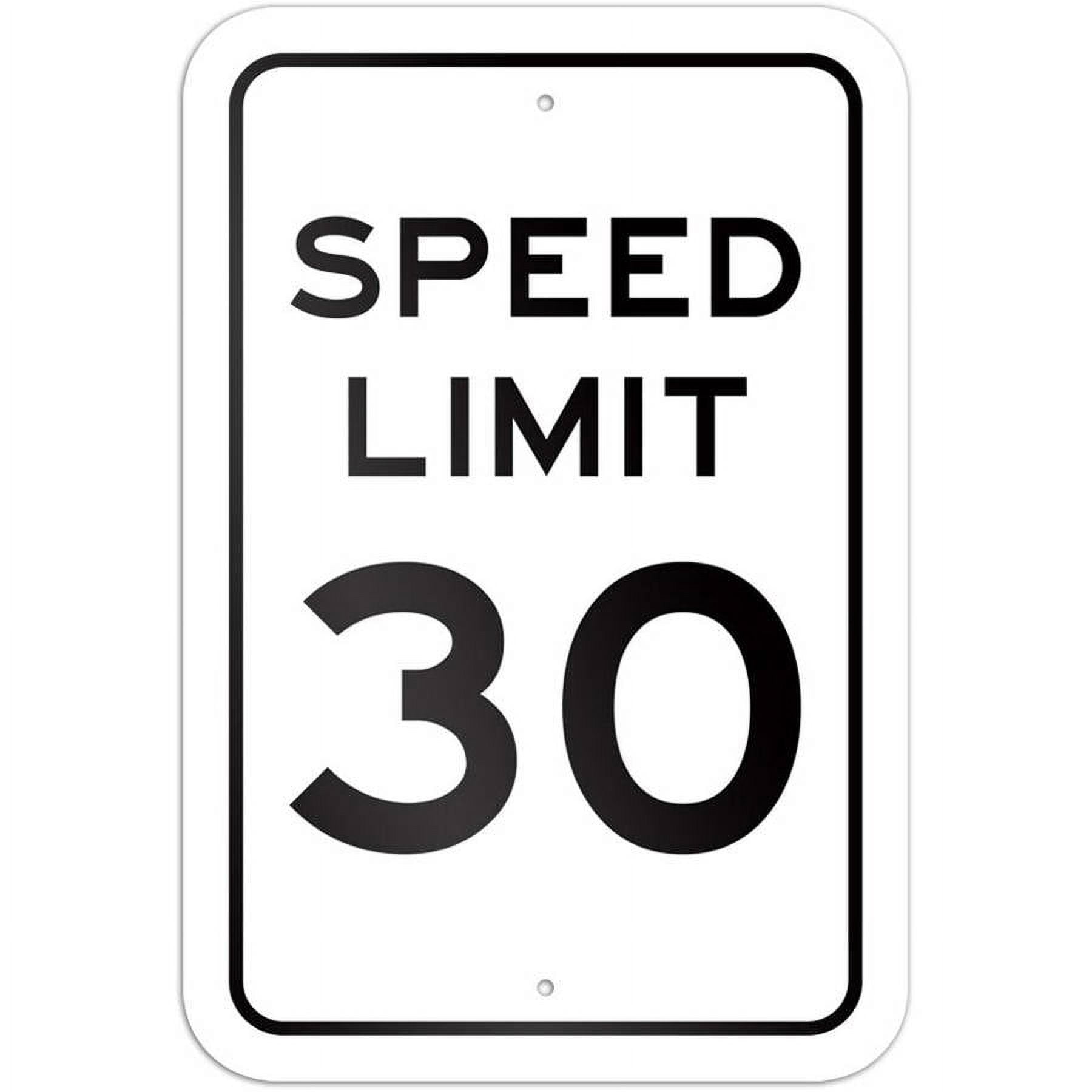 Speed Limit 30 Sign - Walmart.com