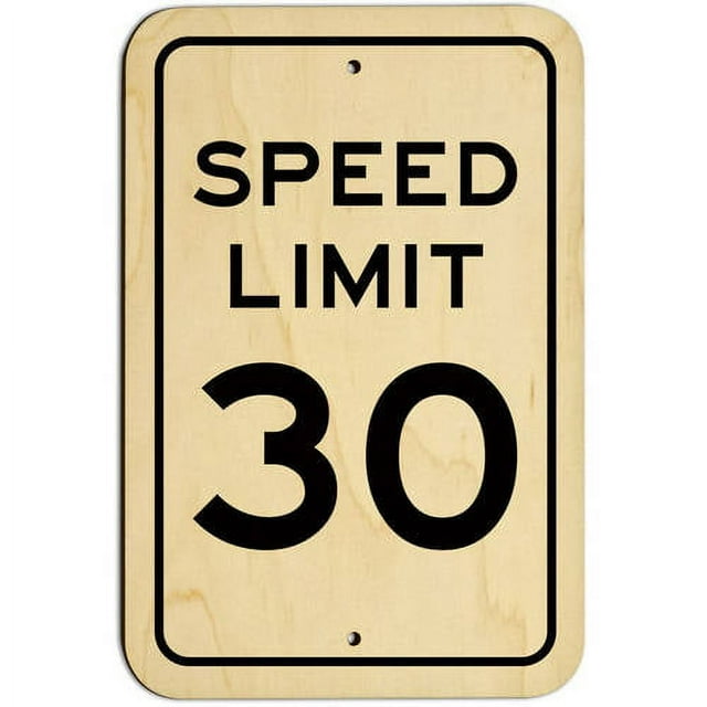 Speed Limit 30 Sign - Walmart.com