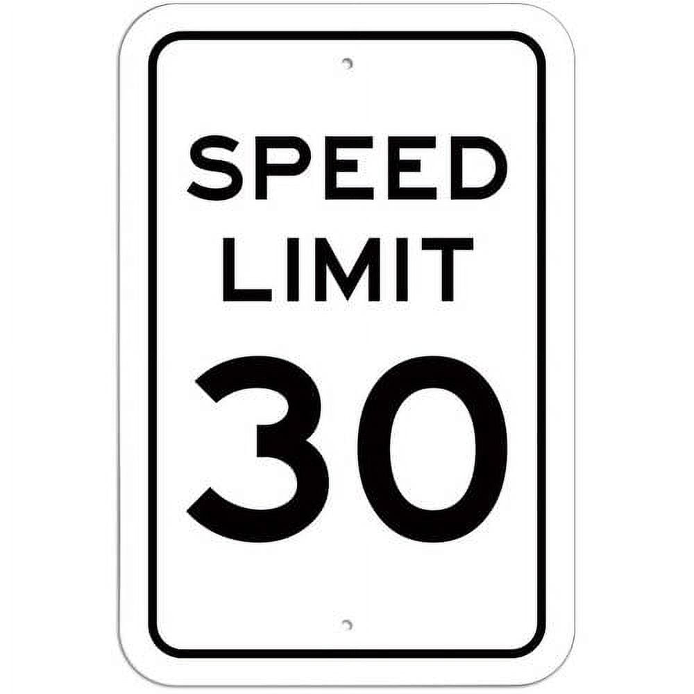 Speed Limit 30 Sign - Walmart.com