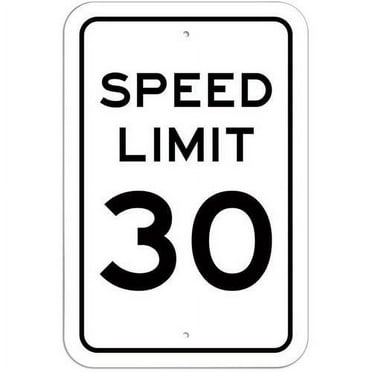 Speed Limit 25 Sign - Walmart.com
