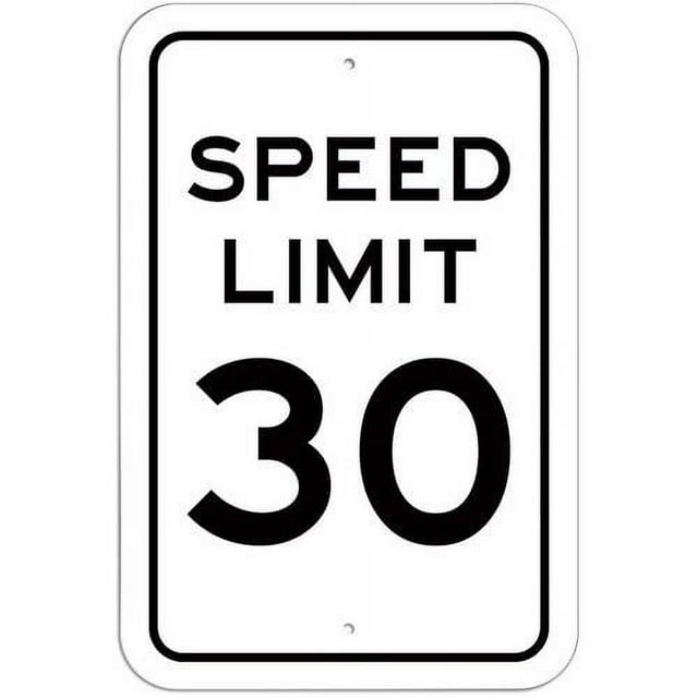 Speed Limit 30 Sign - Walmart.com