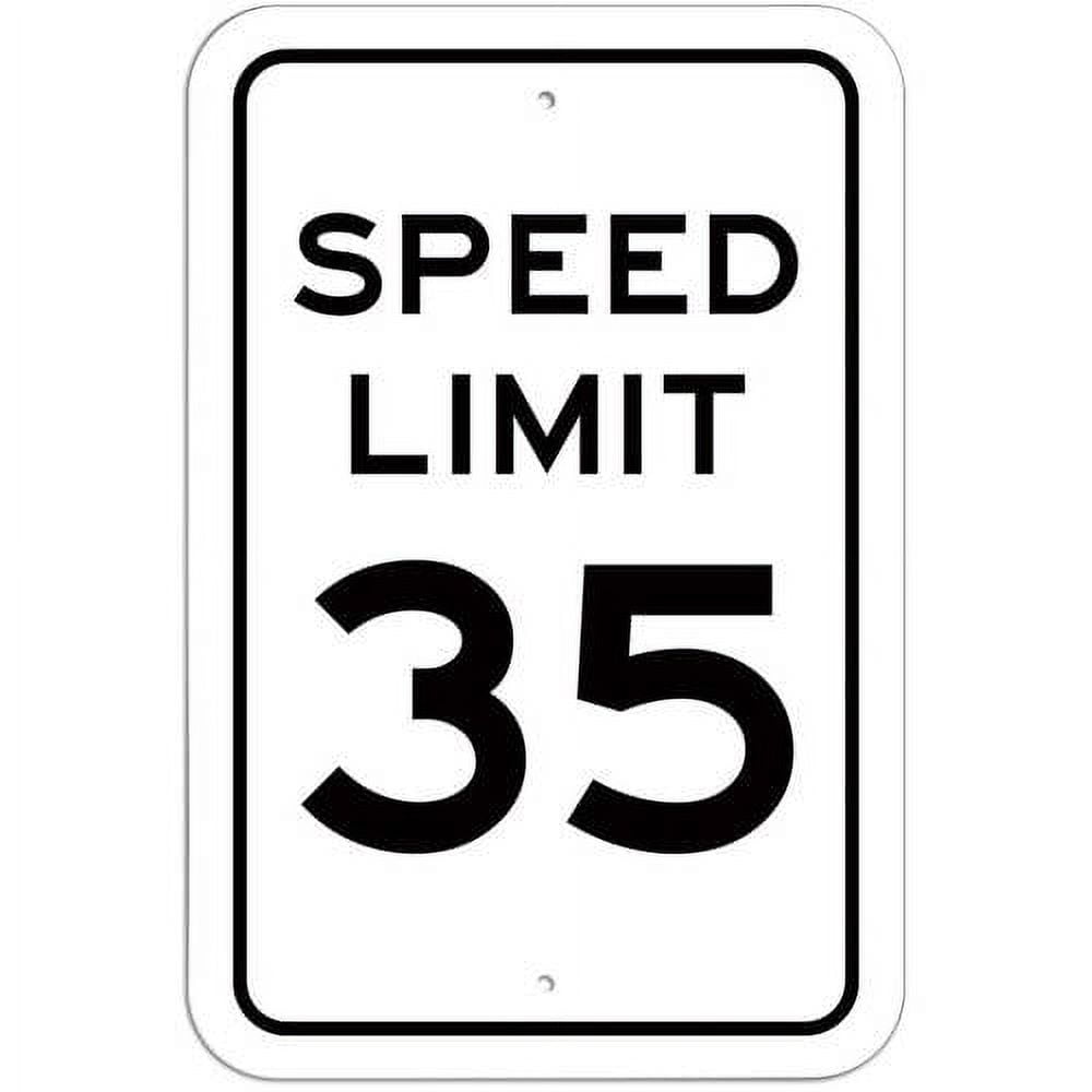 Speed Limit 35 Sign - Walmart.com