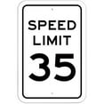 Speed Limit 35 Sign - Walmart.com