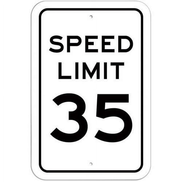 Speed Limit 35 Sign - Walmart.com