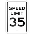 Speed Limit 35 Sign - Walmart.com