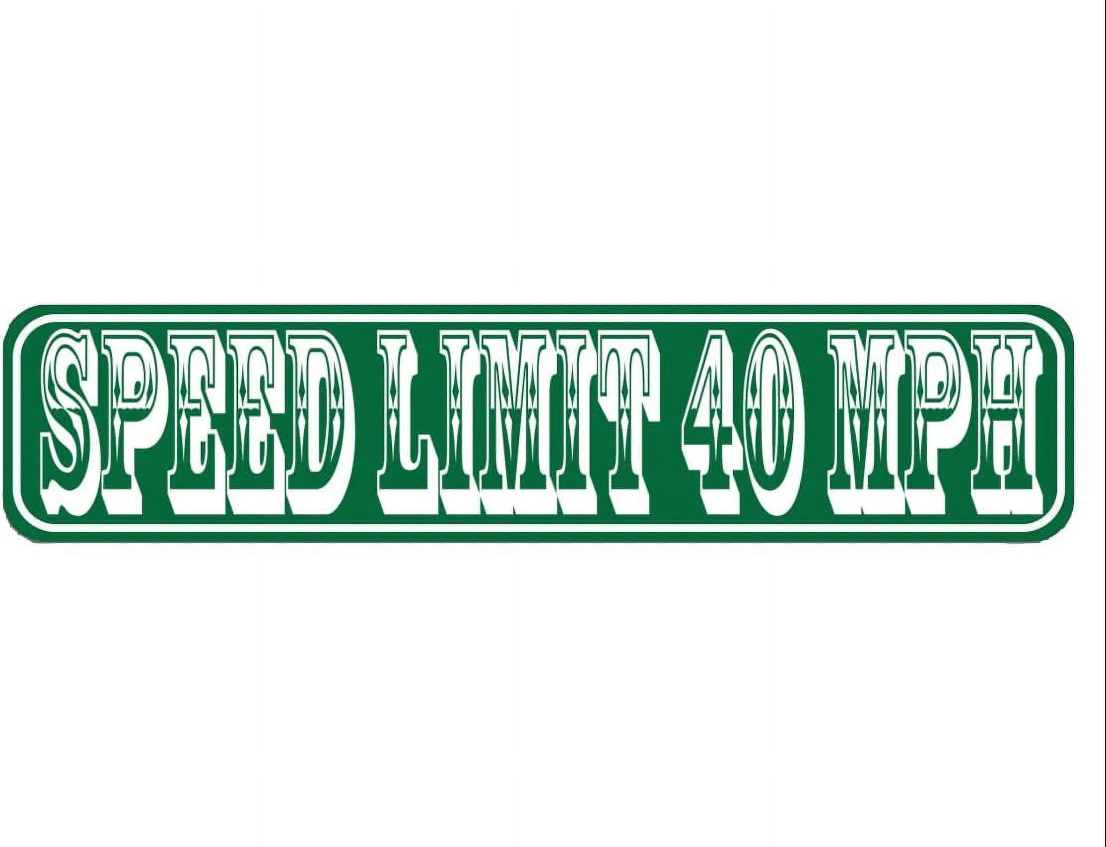 Speed Limit 40 Mph Street Sign, Quality Metal Sign, Novelty Sign for ...
