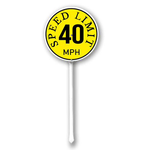Speed Limit 40 Sign with Lawn Stake 9.2 x 9.2 inch House Number Sign ...