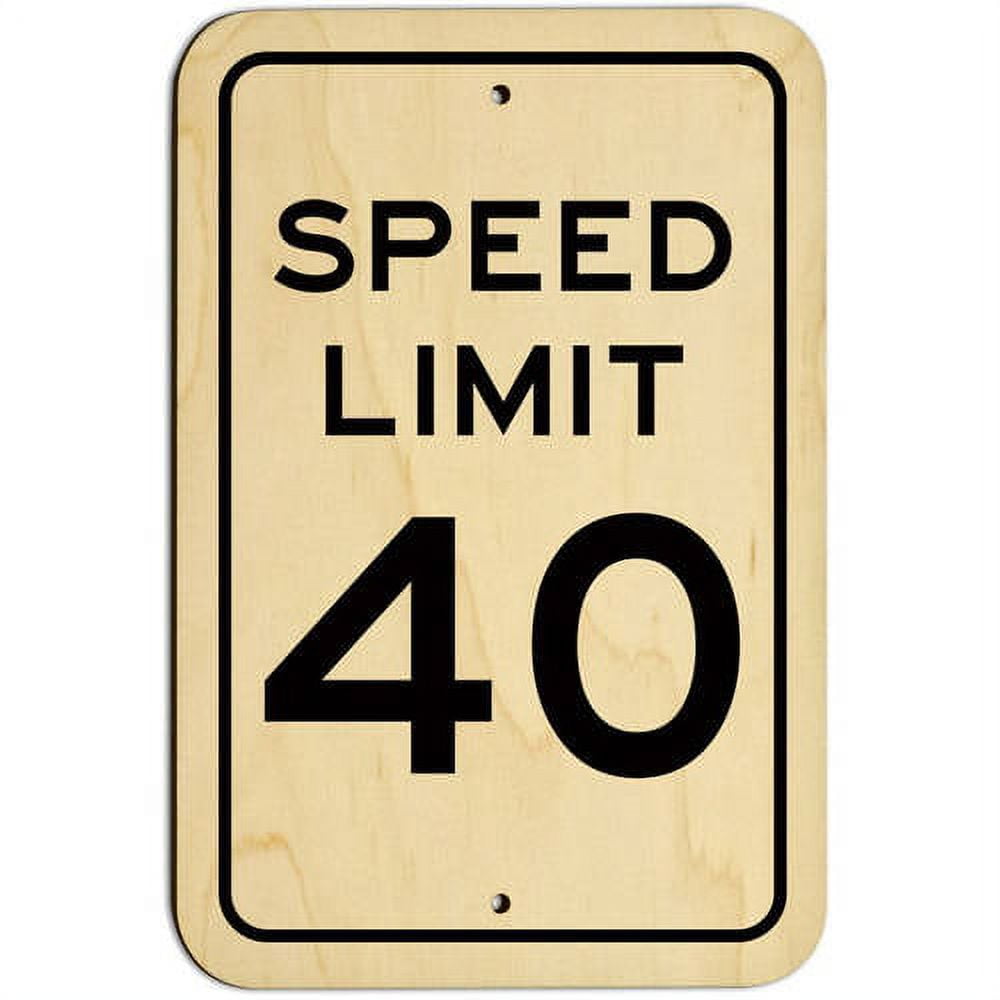 Speed Limit 40 Sign - Walmart.com