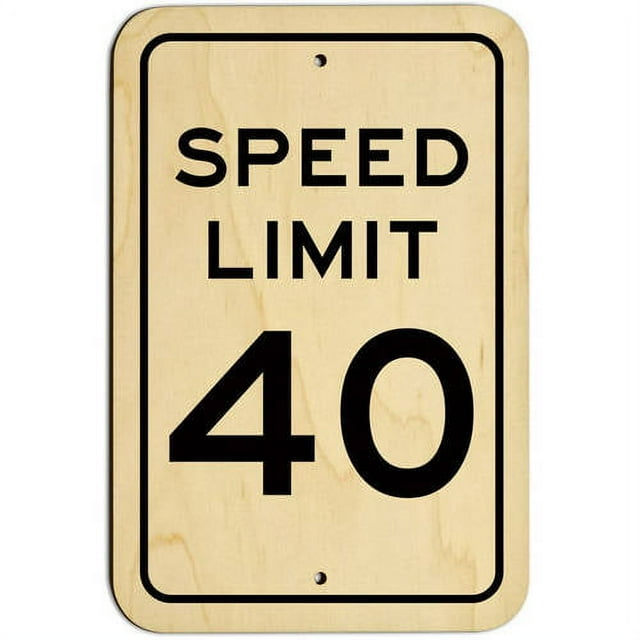 Speed Limit 40 Sign - Walmart.com