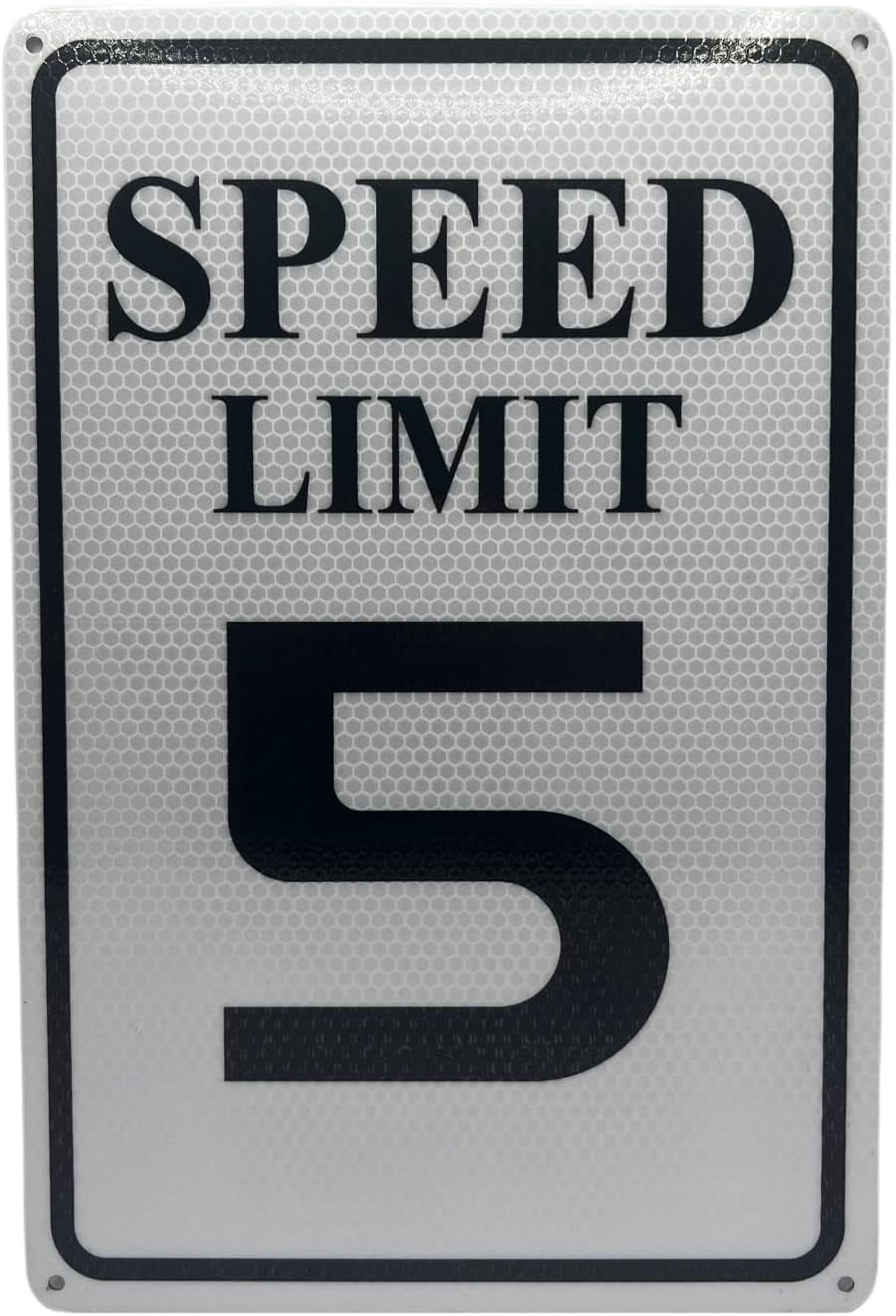 Speed Limit 5 MPH Sign, Slow Down Sign, Engineer Grade Reflective ...