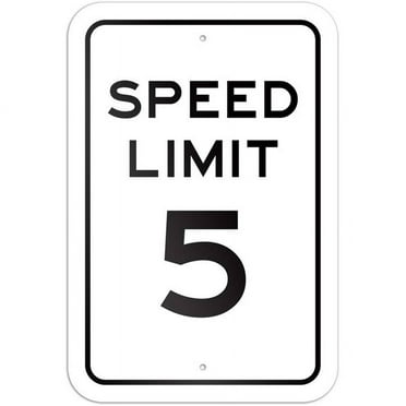 Speed Limit 10 Sign - Walmart.com