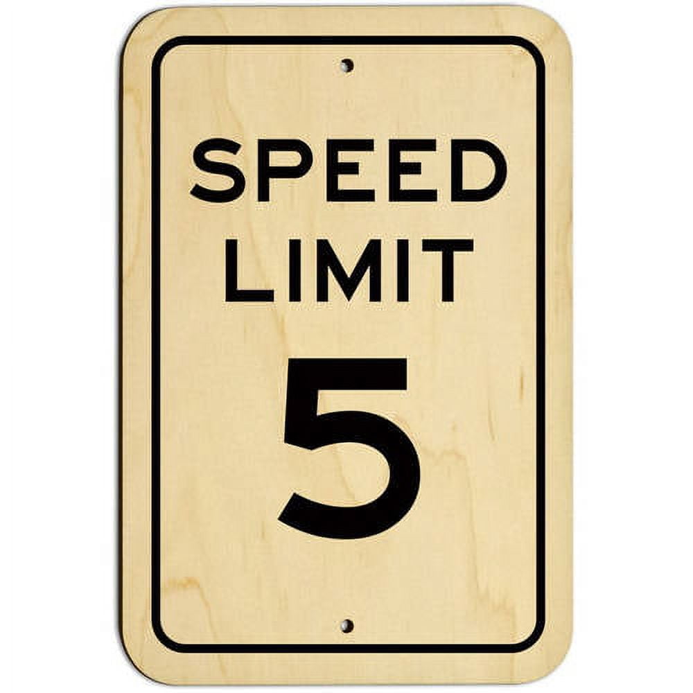 Speed Limit 5 Sign - Walmart.com