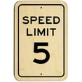 Speed Limit 5 Sign - Walmart.com