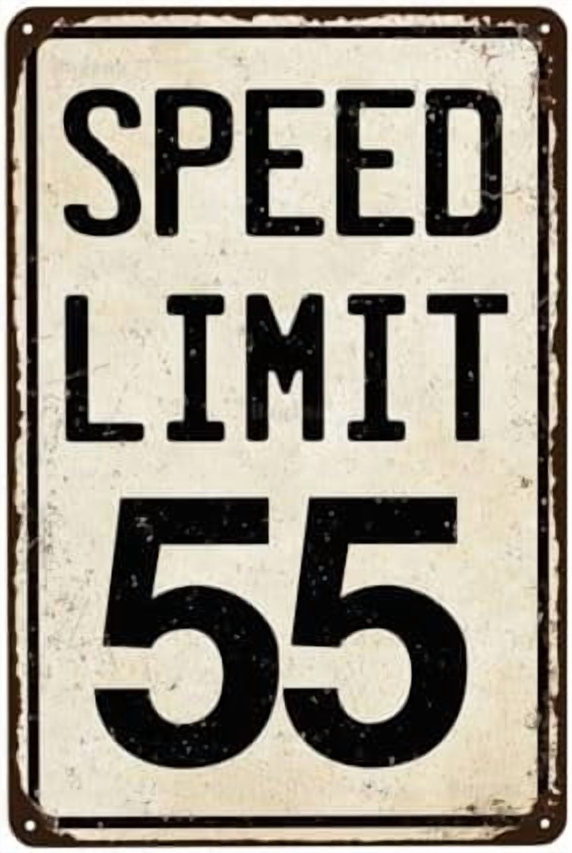 Speed Limit 55 MPH Vintage Metal Sign, Retro Tin Signs Posters for Man ...