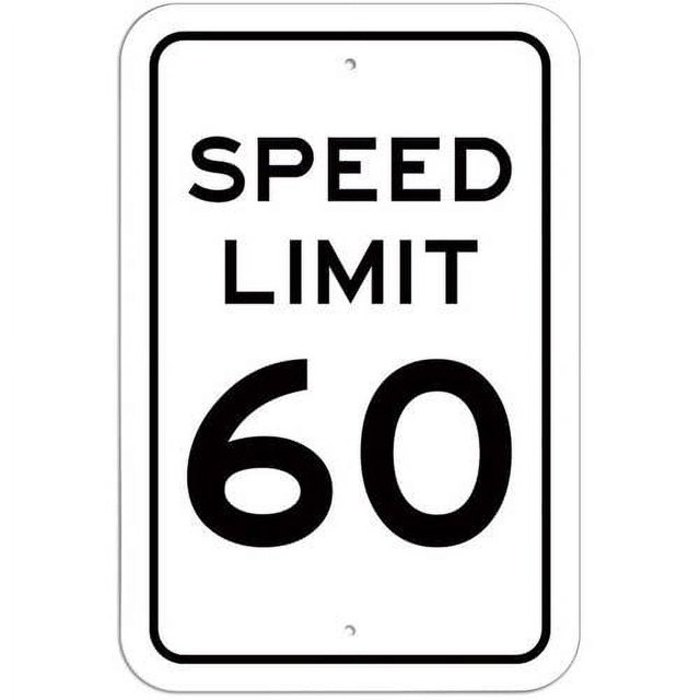 Speed Limit 60 Sign - Walmart.com