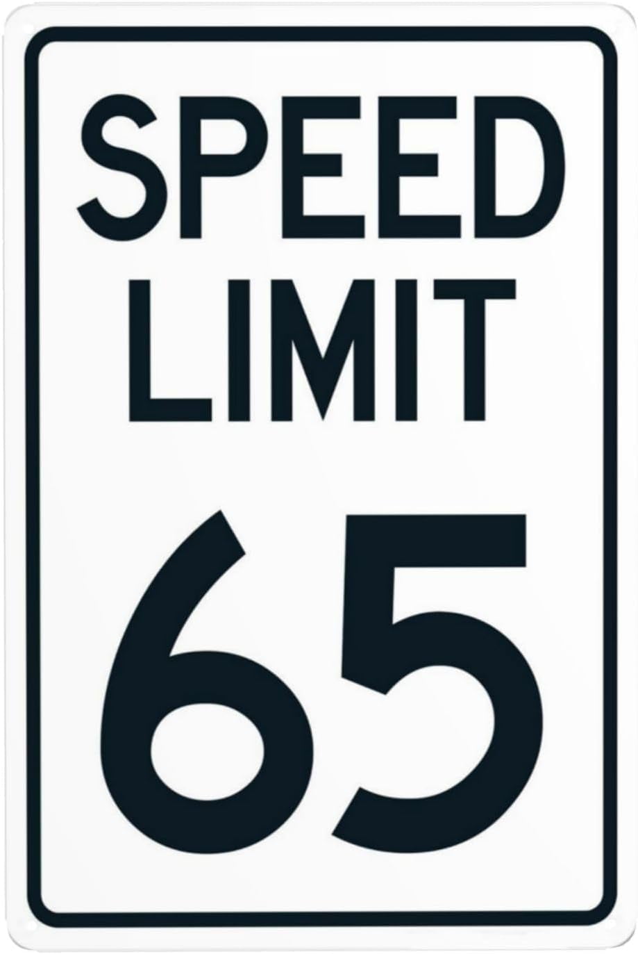 Speed Limit 65 Mph Metal Tin Sign 8x12 Inch - Walmart.com
