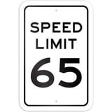 Speed Limit 65 Sign - Walmart.com
