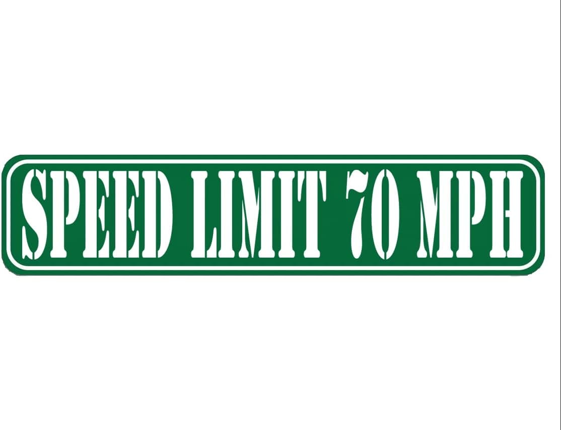 Speed Limit 70 Mph Street Sign, Quality Metal Sign, Novelty Sign for ...