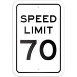 Speed Limit 70 Sign - Walmart.com