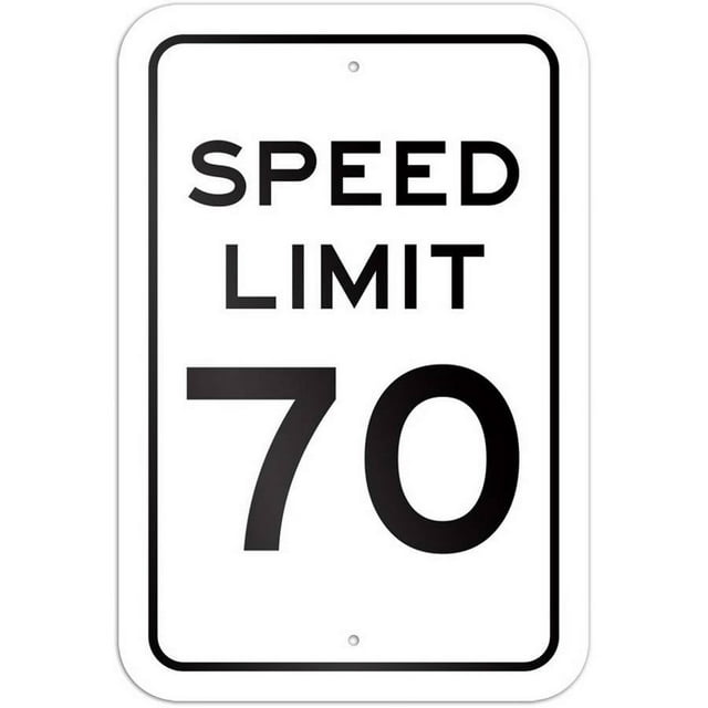 Speed Limit 70 Sign - Walmart.com