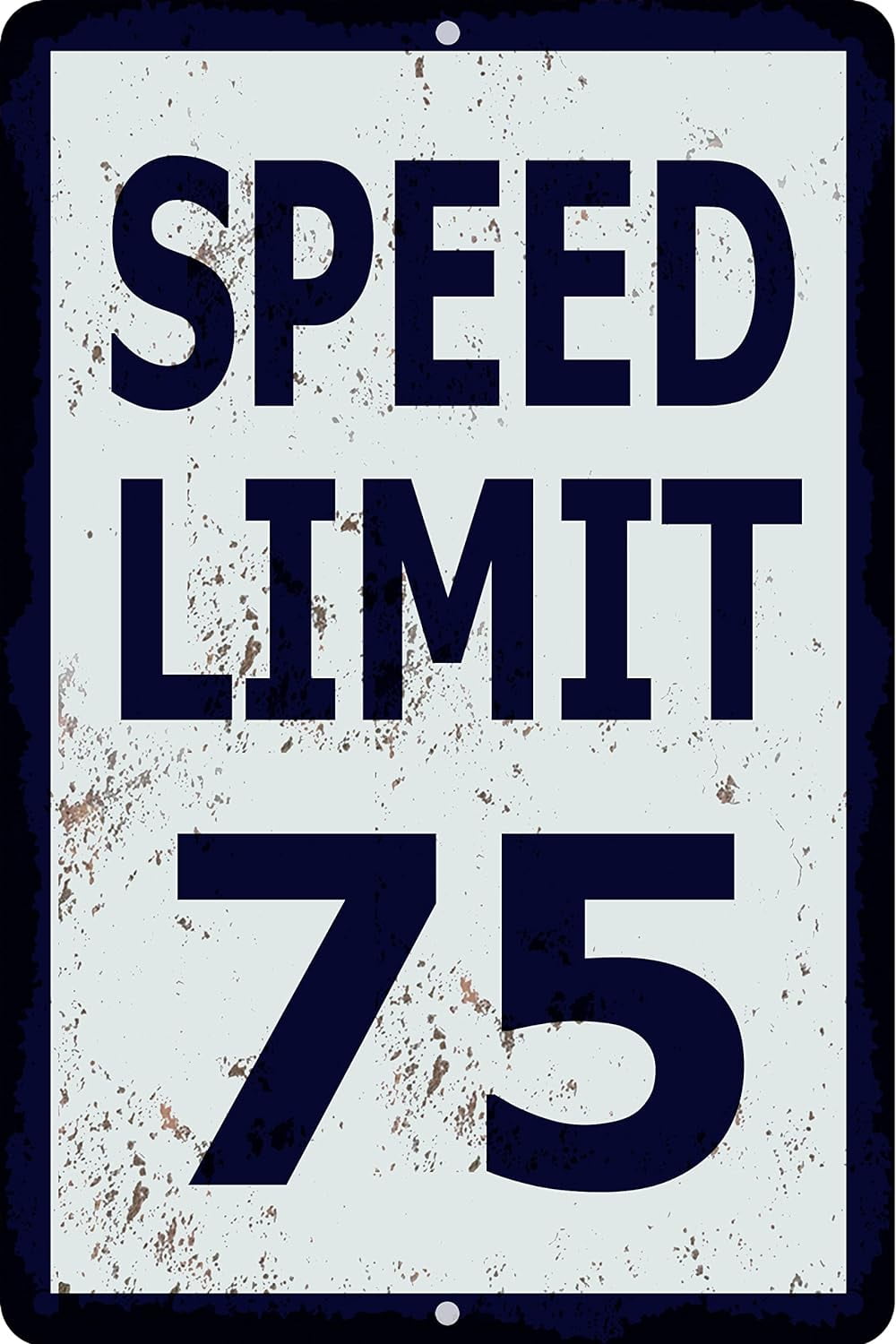 Speed Limit 75 MPH Sign, Slow Down Sign, Traffic Signs,Vintage Metal ...