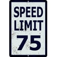 Speed Limit 75 MPH Sign, Slow Down Sign, Traffic Signs,Vintage Metal ...