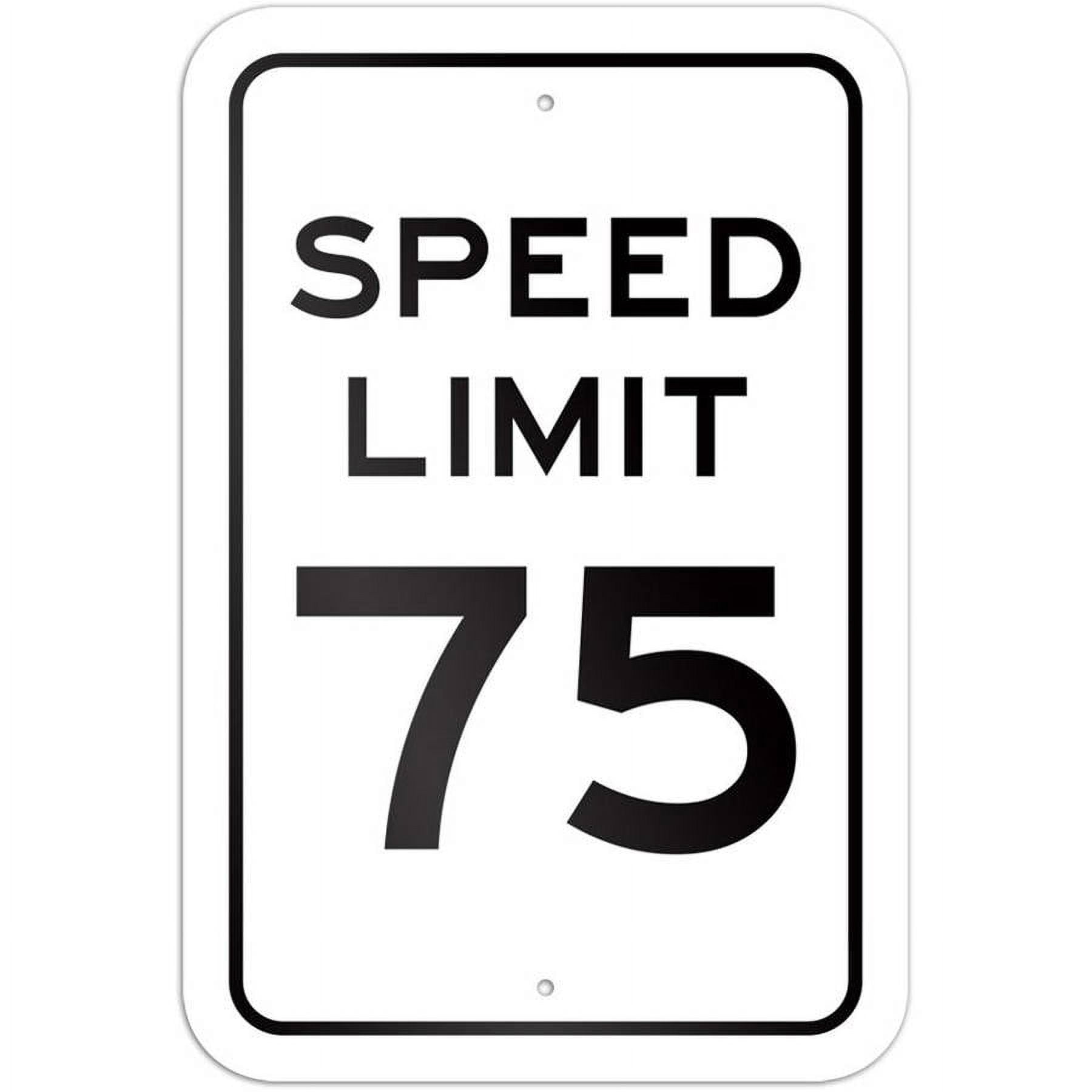 Speed Limit 75 Sign - Walmart.com
