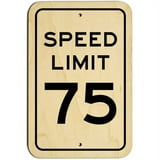 Speed Limit 75 Sign - Walmart.com