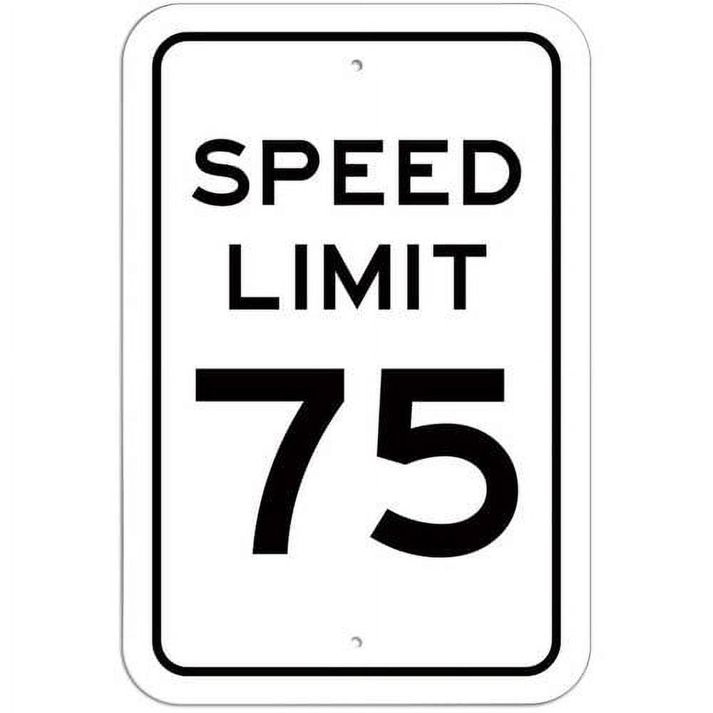Speed Limit 75 Sign - Walmart.com