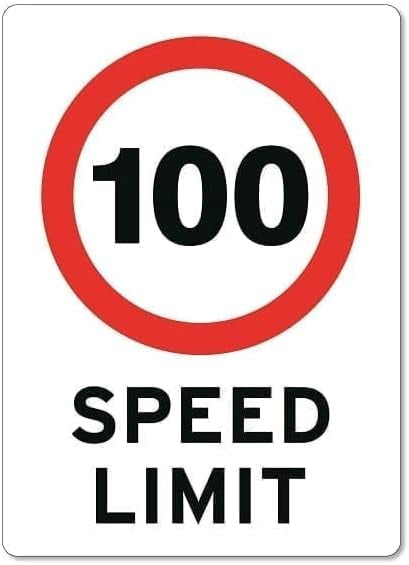 Speed Limit Sign 100 Traffic and Parking Speed Limit Signs Metal Tin ...