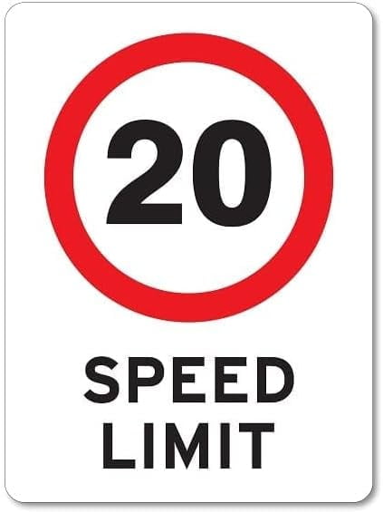 Speed Limit Sign -20 Traffic and Parking Speed Limit Signs Metal Tin ...