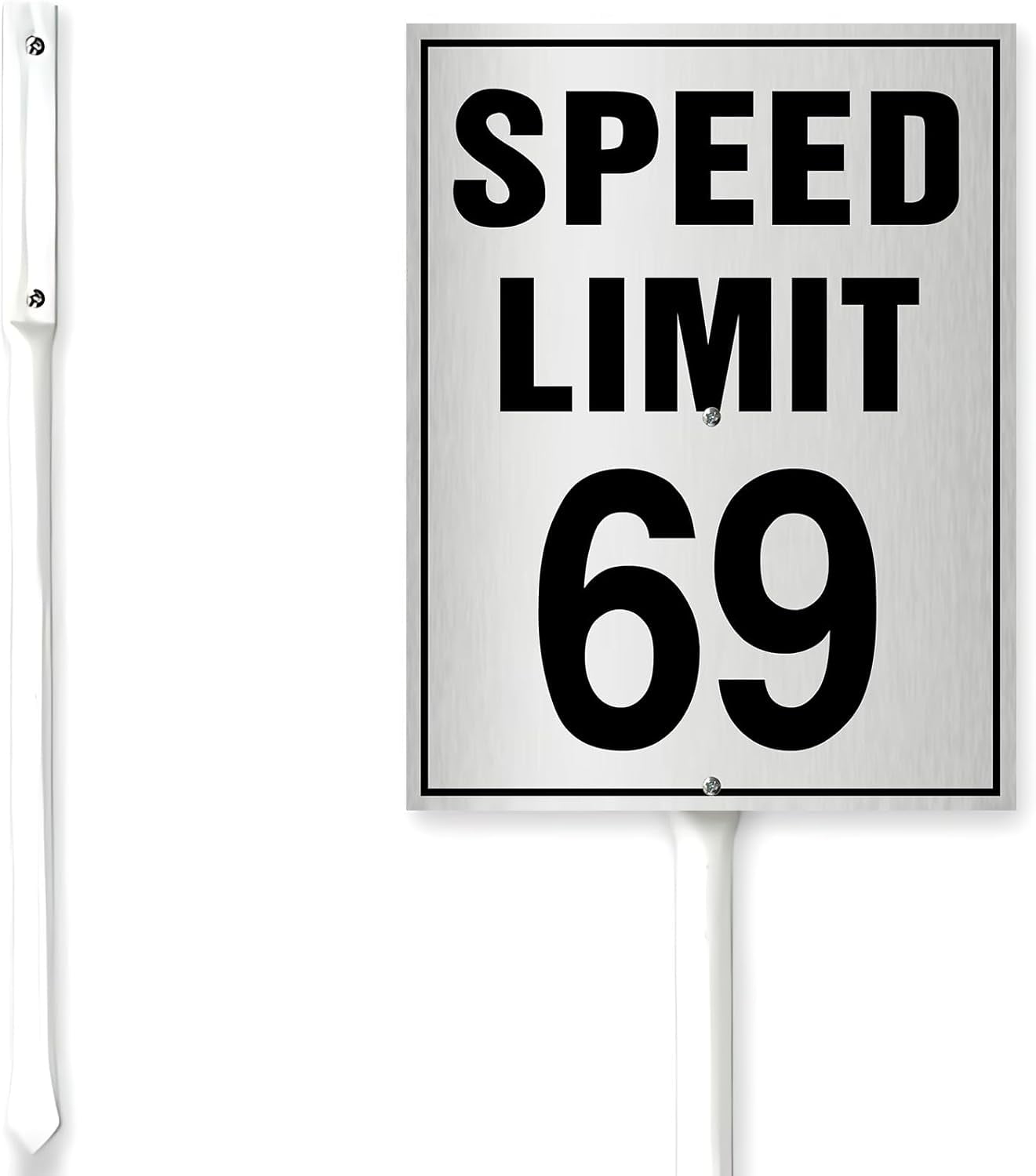 Speed Limit Sign With Stake Speed Limit Signs 69 Mph 8x12inch Yard Road ...