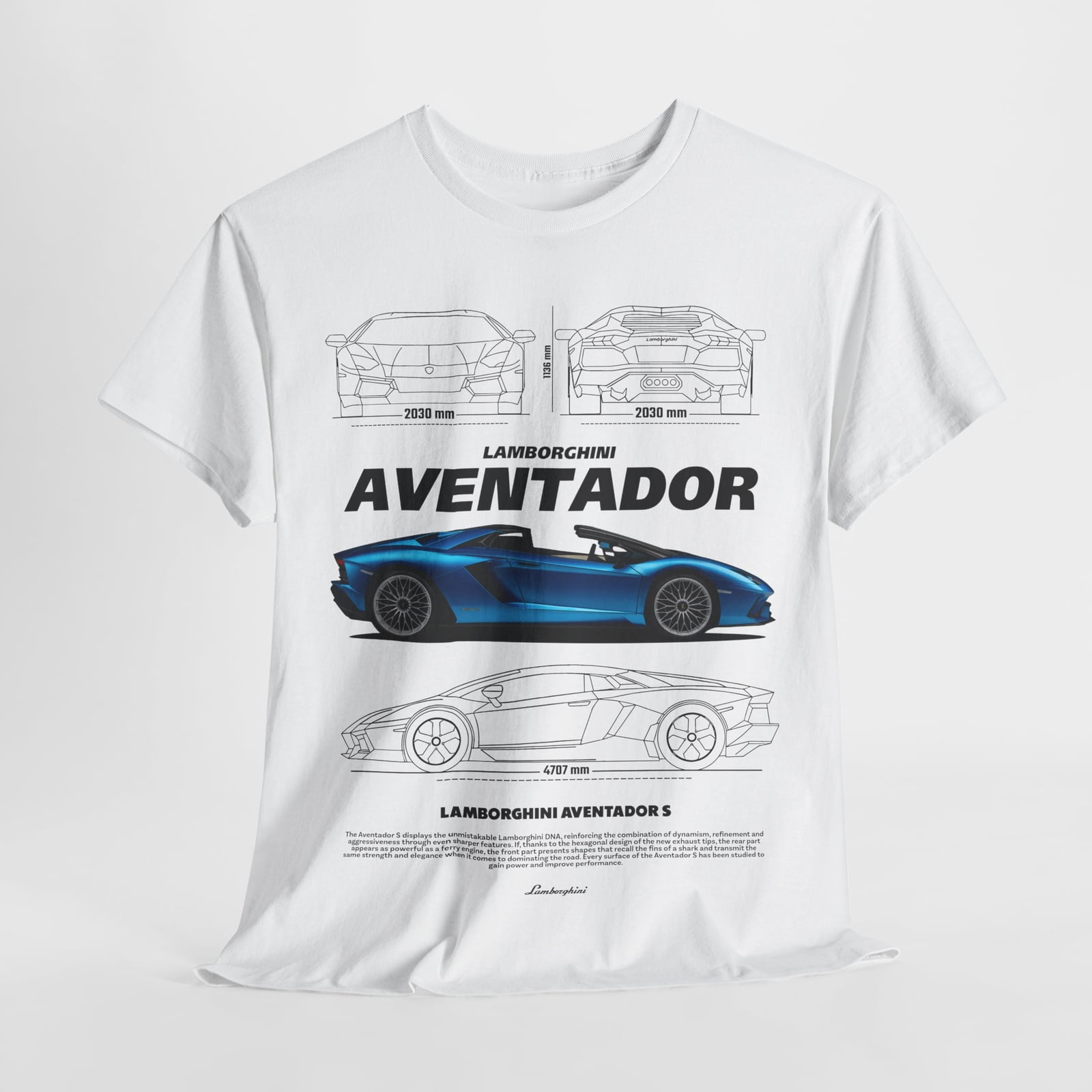 Speed Meets Style: Men's Lamborghini Aventador S T-Shirt for ...