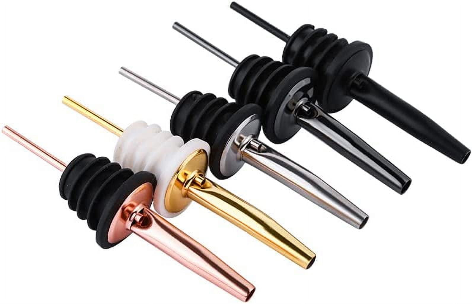 Speed Pourers Spouts (24, Rose Gold + fixed black caps) - Walmart.com