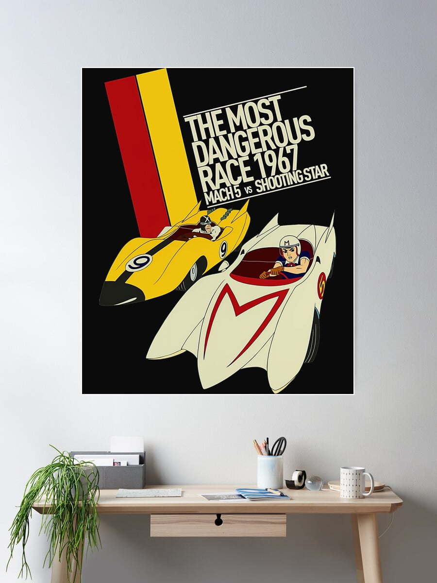 Speed Racer Race X Vs Go Mifune Poster Wall Art, Modern Wall Decor For ...