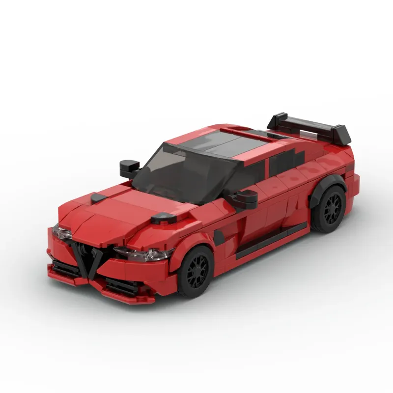 Speed Series InhawBrick Moc Technical Sport Racing Giulia GTAm Red Car ...