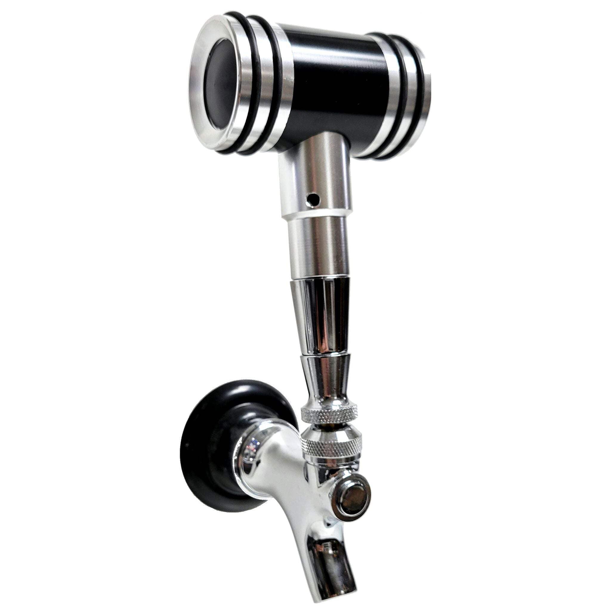 Speed Series Machined Black and Silver Gear Shifter Beer Tap Handle ...