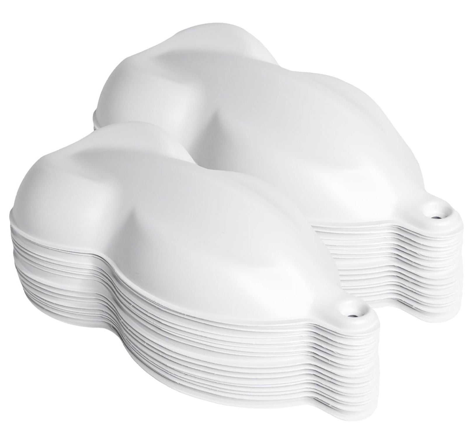 Speed Shapes (50) White Plastic Car Models for Auto Paint Display, Wrap ...
