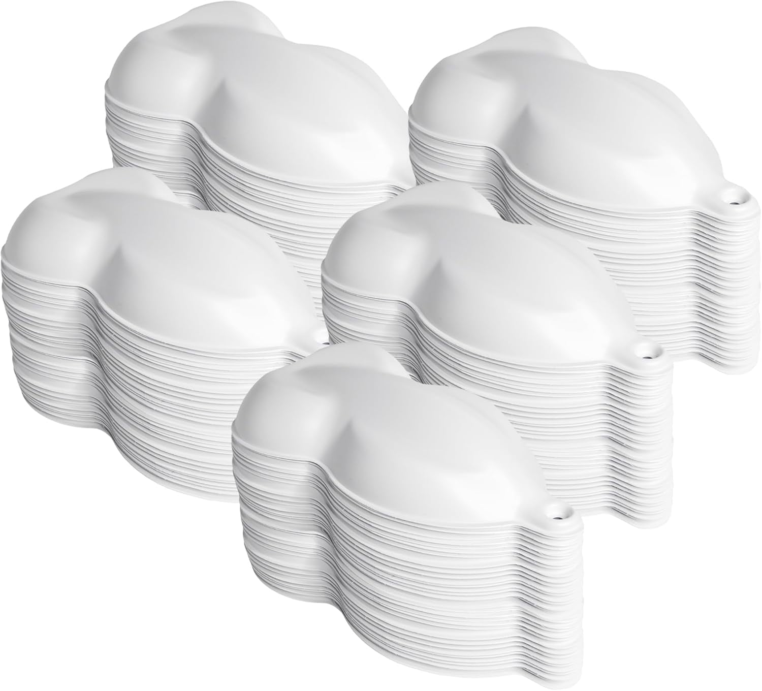 Speed Shapes (500) White Plastic Car Models for Auto Paint Display ...