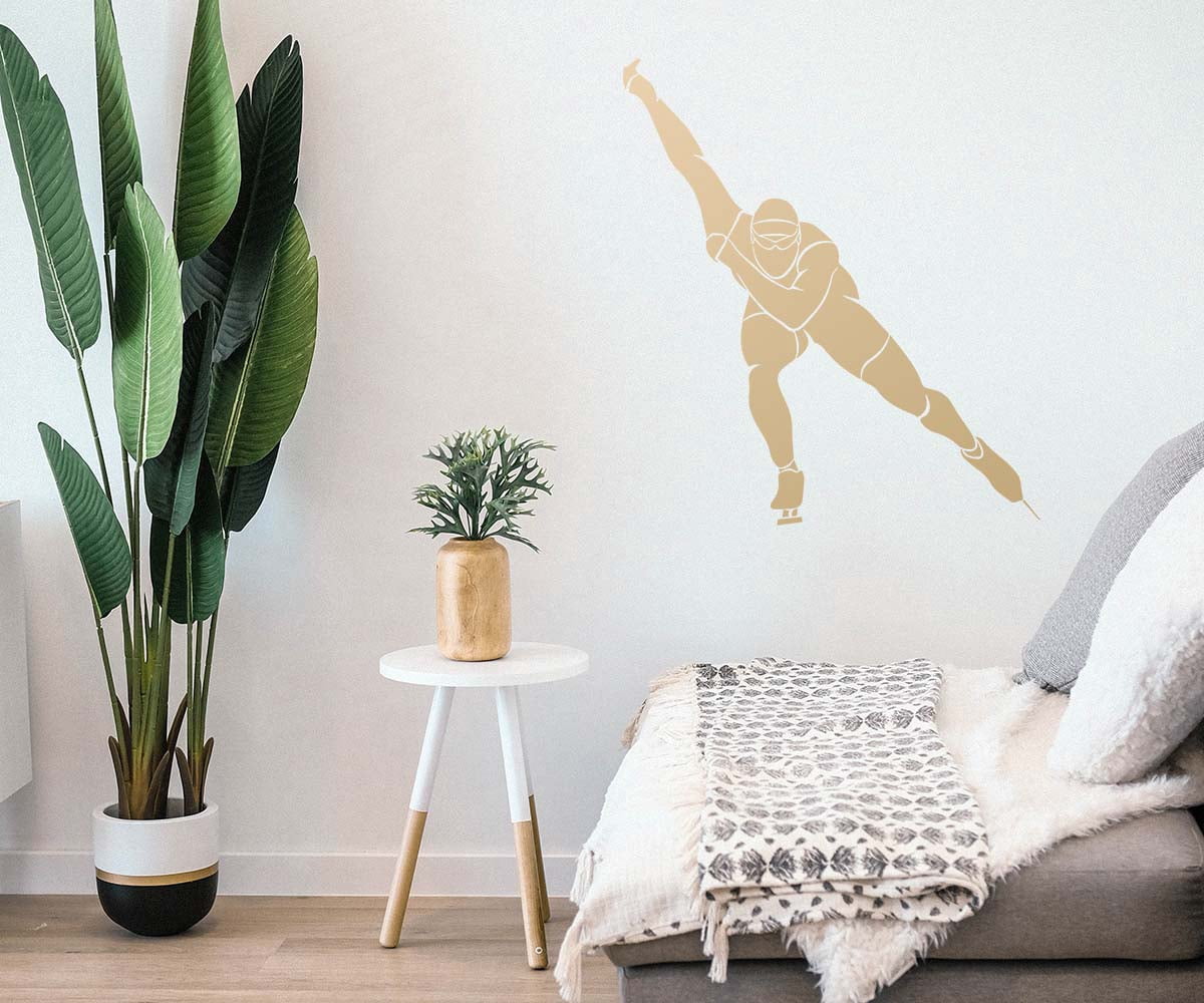 Speed Skater Stencil - Art and Wall Stencil (24"x24") - Walmart.com