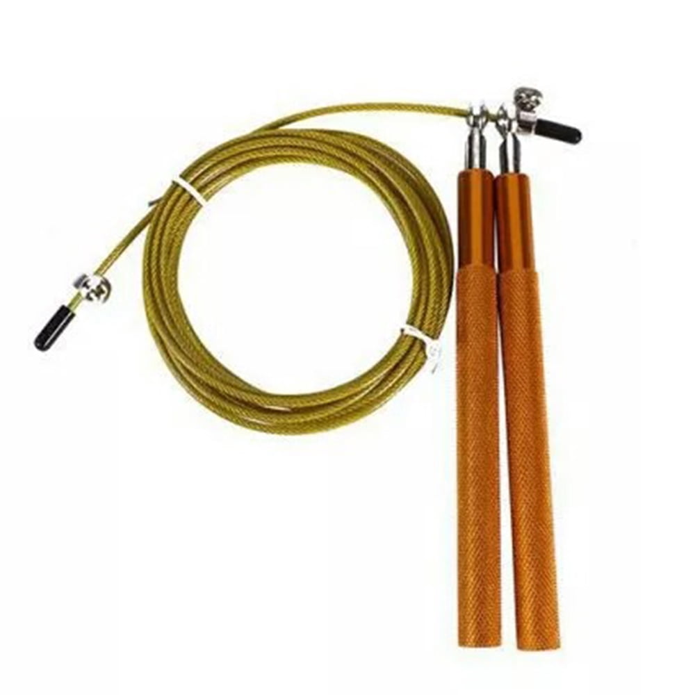 Speed Skipping Rope Tangle Free Adjustable Length Metal Thick Handle ...