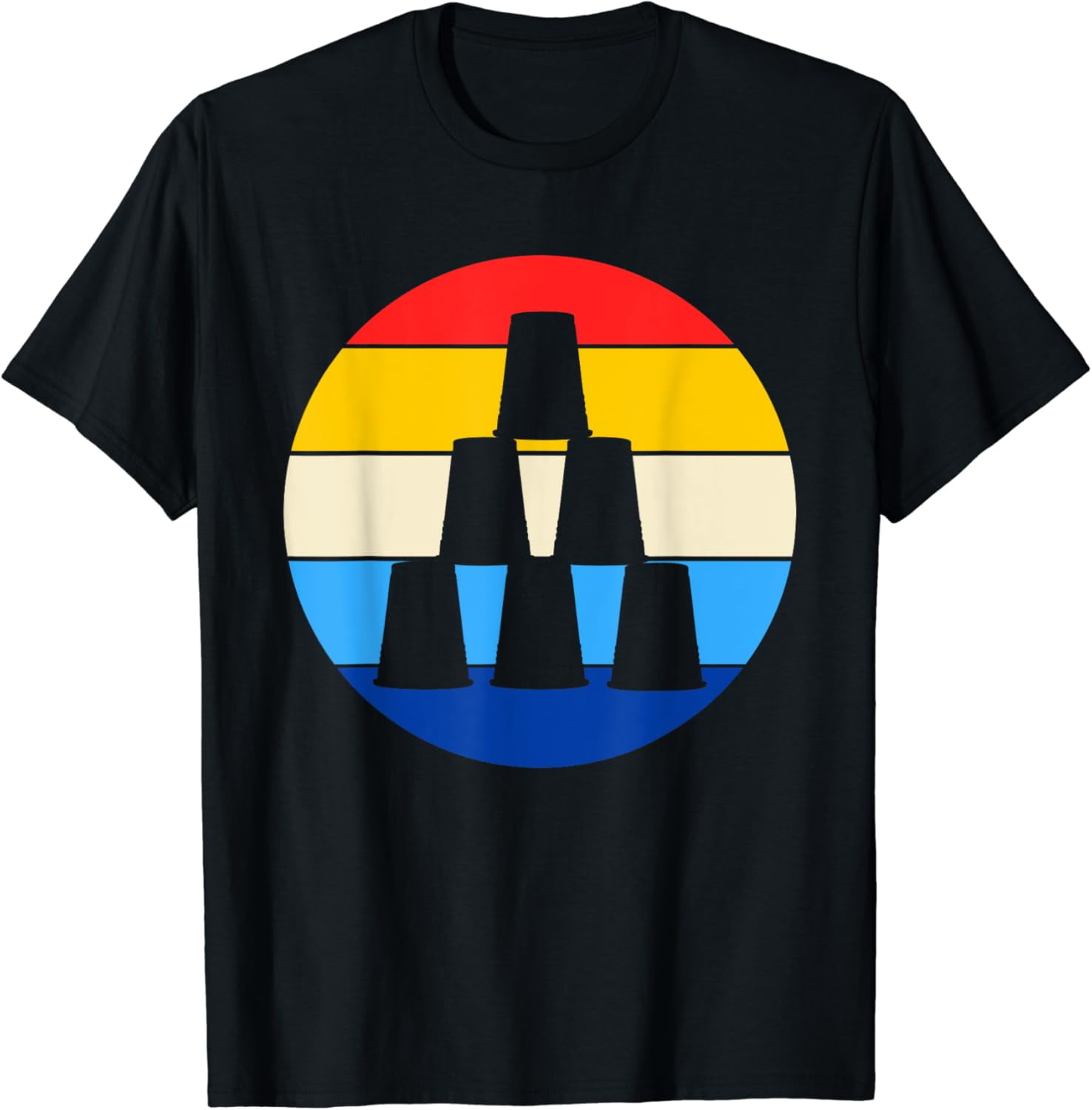 Speed Stacking Sport Stacking Retro Cup Stacking T-Shirt - Walmart.com