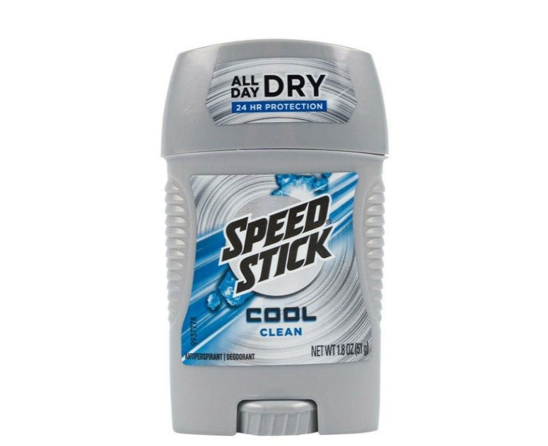 Speed Stick Antiperspirant Deodorant Men, Cool Clean Scent, 1.8 Oz ...