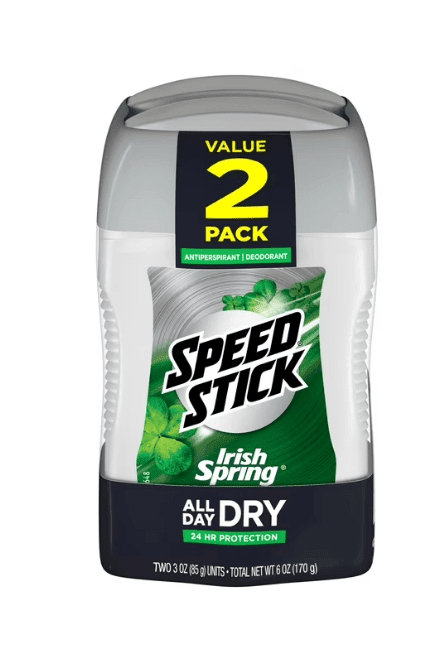 Speed Stick Irish Spring Antiperspirant Deodorant, Original, 2.7 oz ...