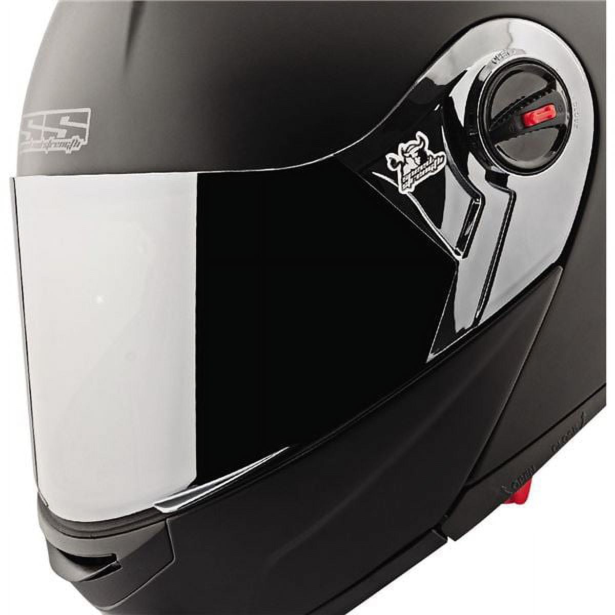 Speed & Strength SS1700 Helmet Face Shield Silver Mirror - Walmart.com