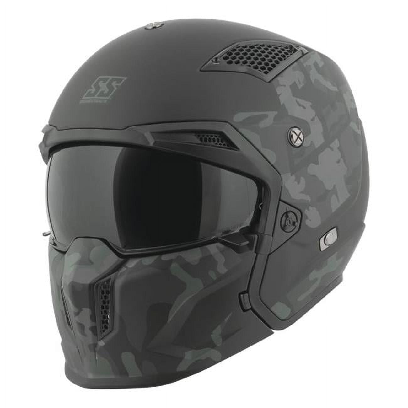 Speed and Strength SS2400 Black Camo Call To Arms Helmet size X-Large ...