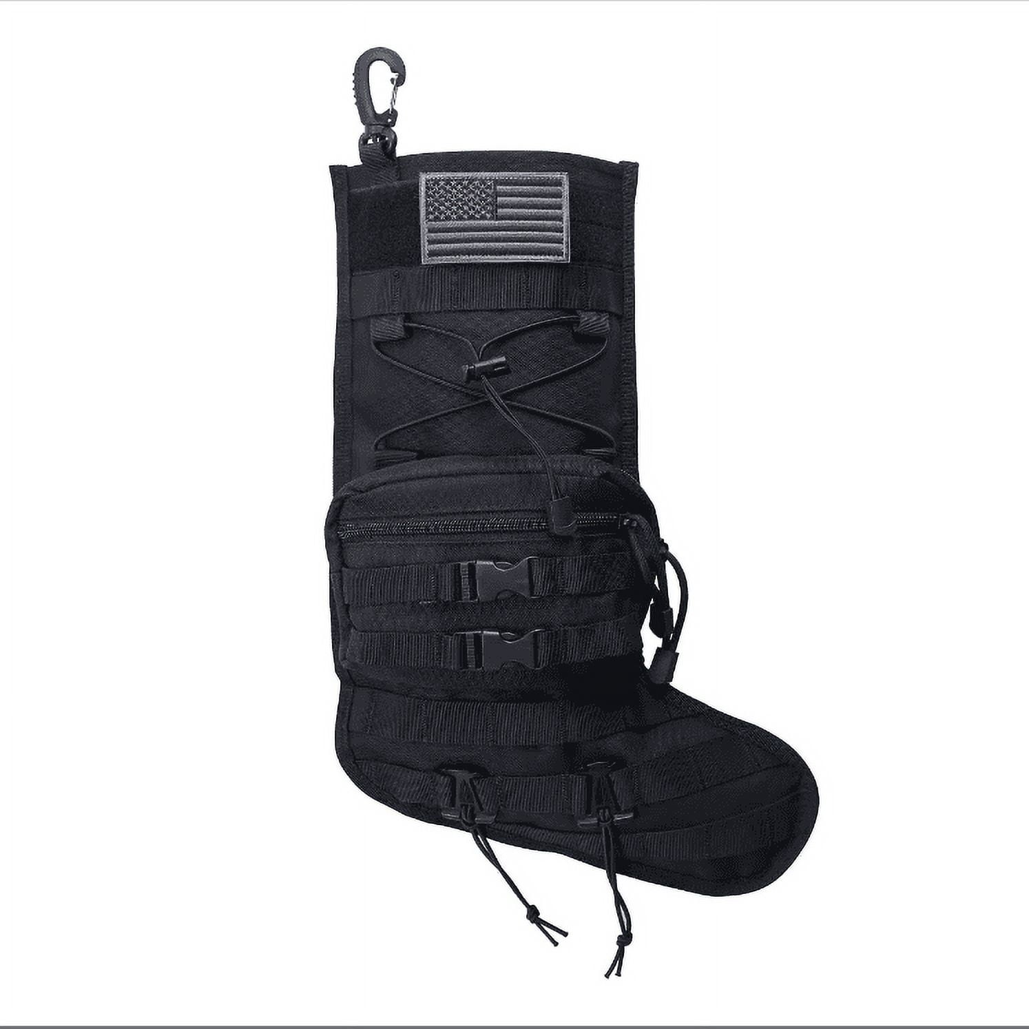 Speed Track Tactical Holiday Stocking, Flag Patch, Zip Pocket, Gift for ...