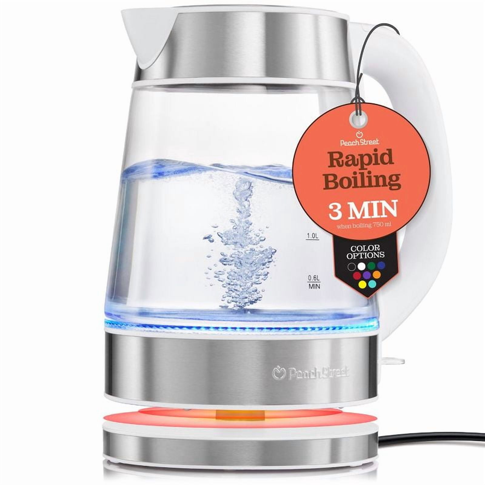 Speed-oil Electric Kettle 1.7L Coffee & Tea oiler 1500W, orosilicate ...