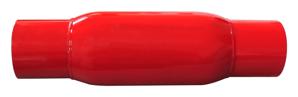 SpeedFX 3010 Steel Single Center Inlet Outlet Round Exhaust Muffler ...